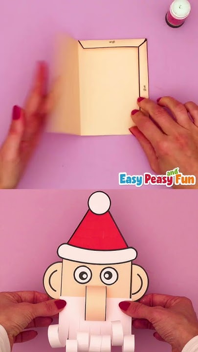 Build a Santa Puppet Christmas Craft - YouTube