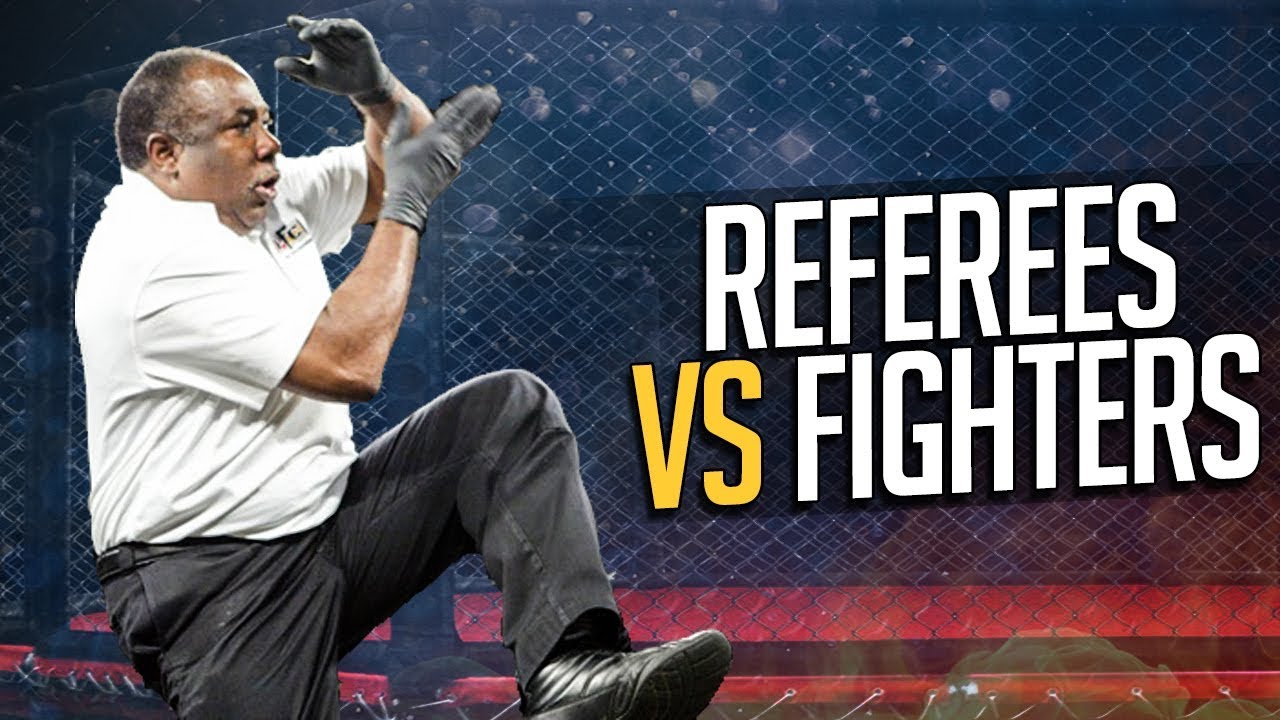 Referees vs Fighters in MMA & Boxing - YouTube