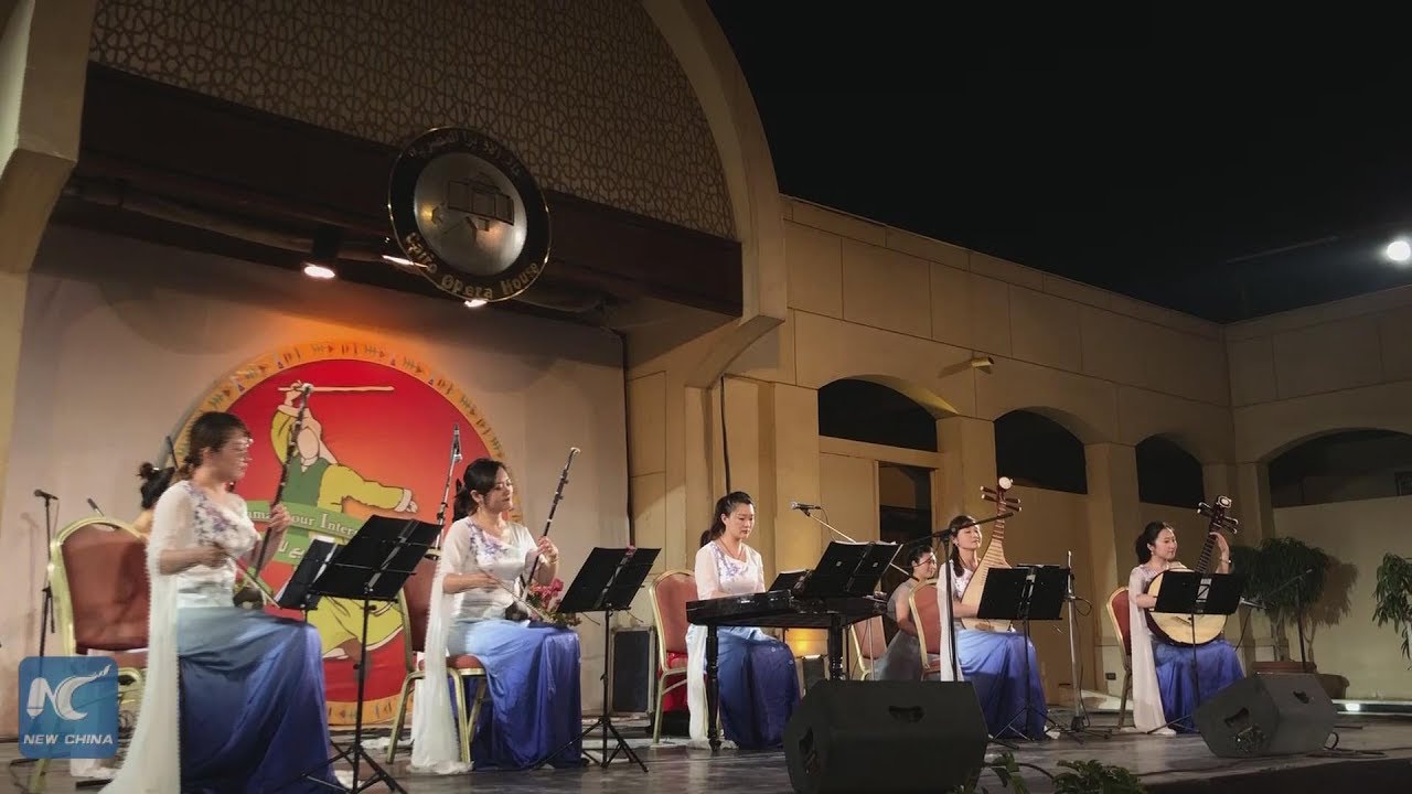 Famous Chinese orchestra wins applause of audience in Egypt - YouTube