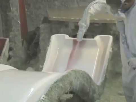 Gel Coat and FRP applications - YouTube