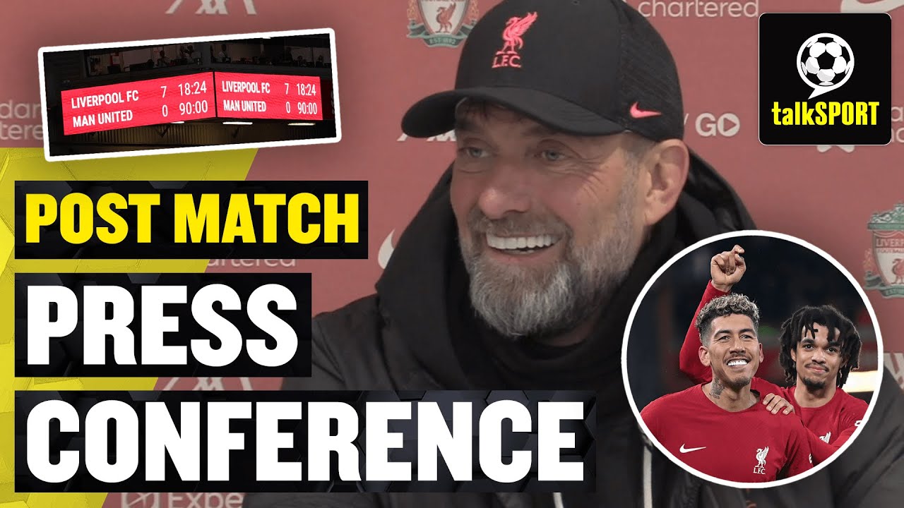 LIVERPOOL DESTROY MAN UTD 7-0! 😫 Jurgen Klopp's Post-Match Press ...