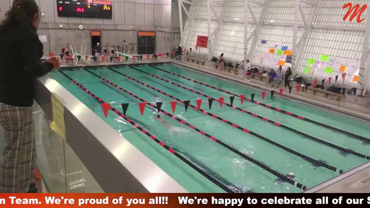 Girls Varsity Swim - Senior Night!!! - YouTube