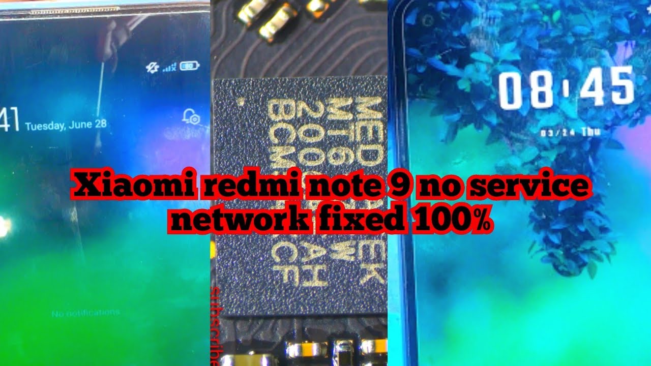 Xiaomi redmi note 9 no service emergency network fix - YouTube