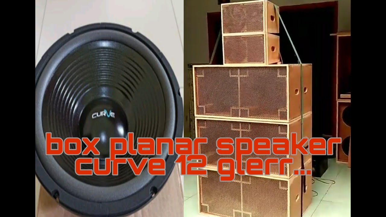 speaker 12 inch curve BOX PLANAR testing gllerr wajib pake headset ...