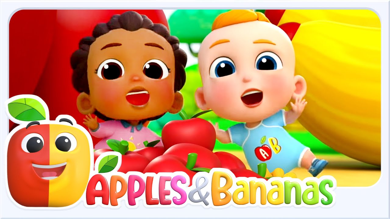 I Like To Eat Apples And Bananas Sing Along Rhymes For Kids - YouTube