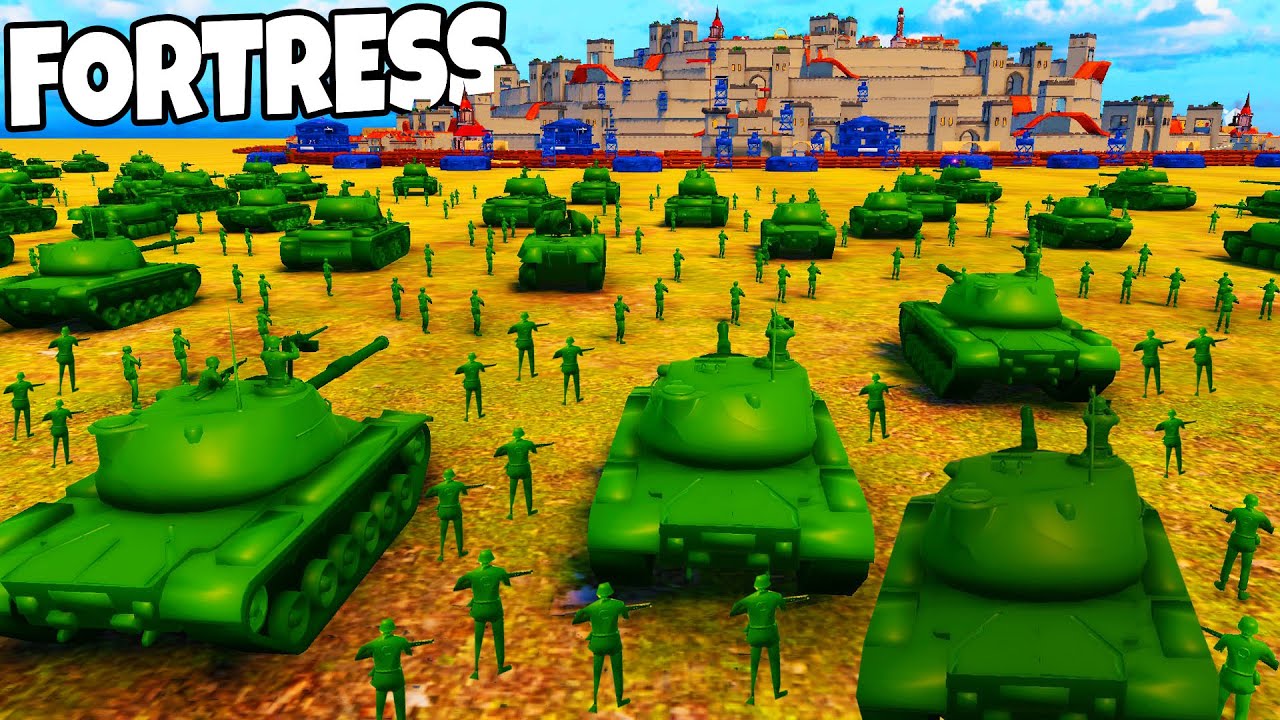 Green Army Men Siege of MOUNTAIN FORTRESS... - YouTube