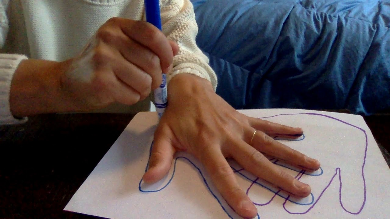 handprint zentangle - YouTube