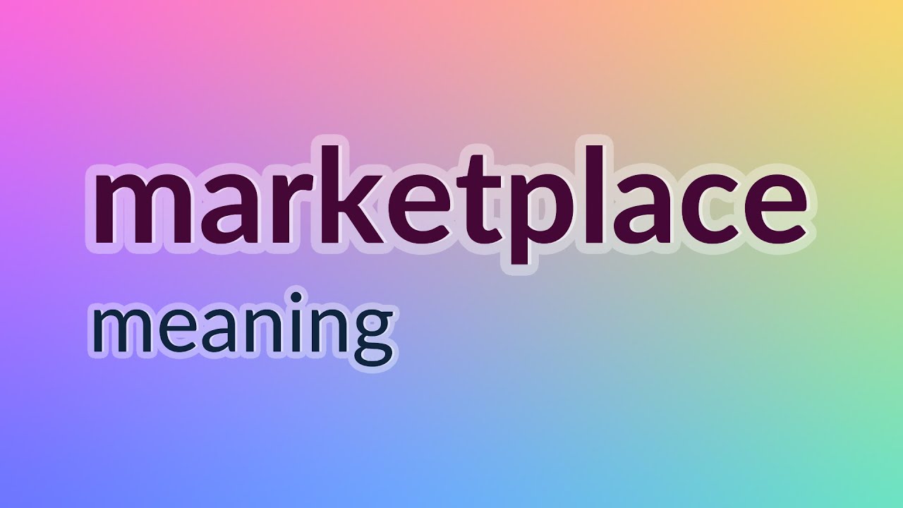 Marketplace - 60 English Vocabulary Flashcards - YouTube