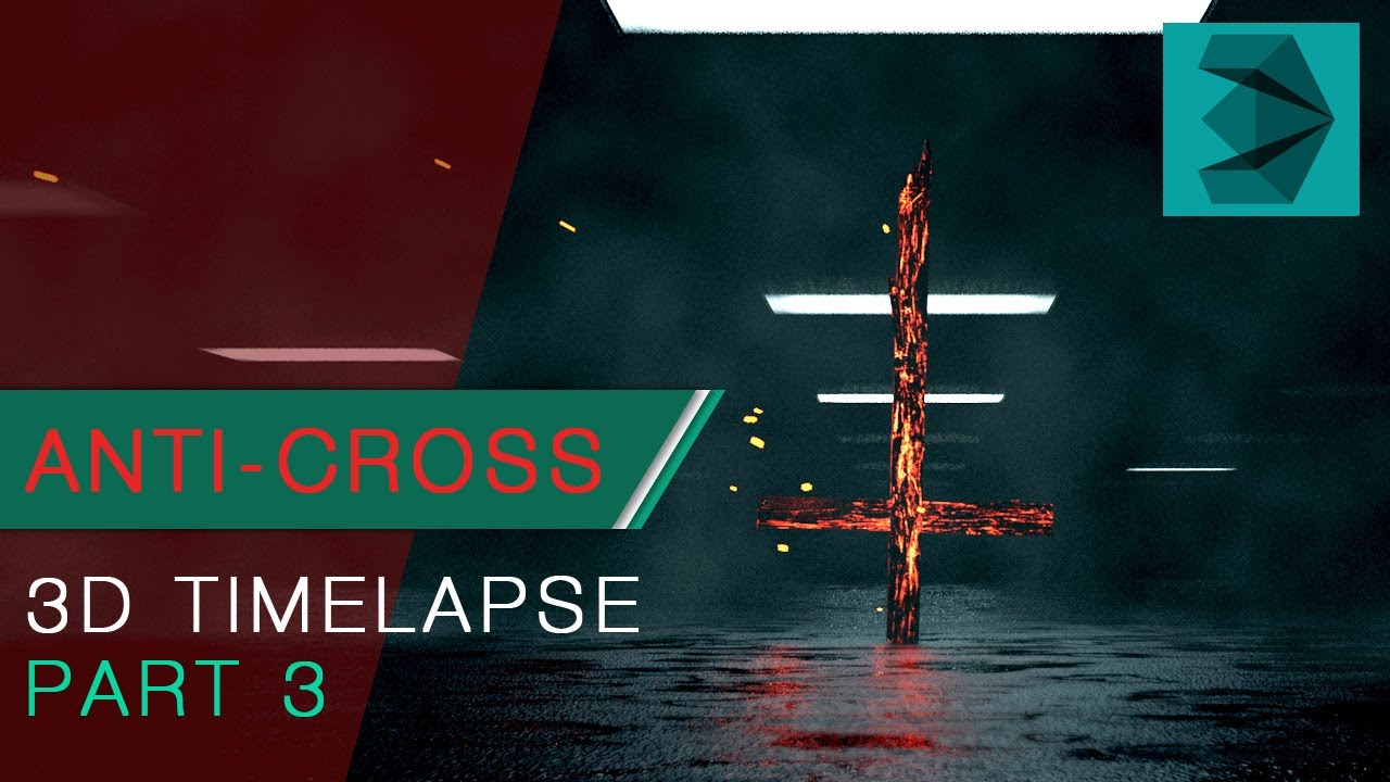 Anti Cross| 3ds Max Timelapse | Part 3 - Materials & Lighting - YouTube