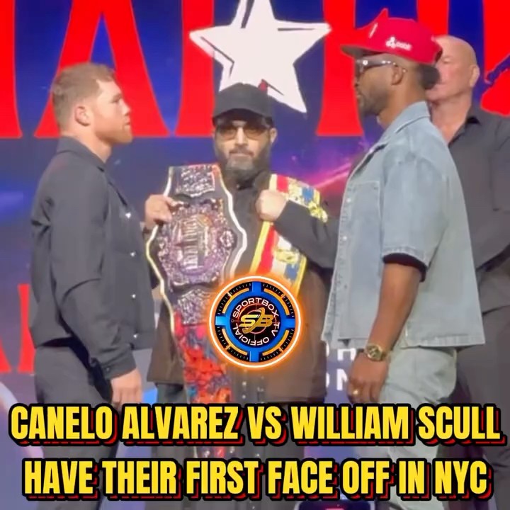 Canelo Alvarez vs William Scull FIRST FACE OFF In NYC‼️🥊💥 #boxing # ...