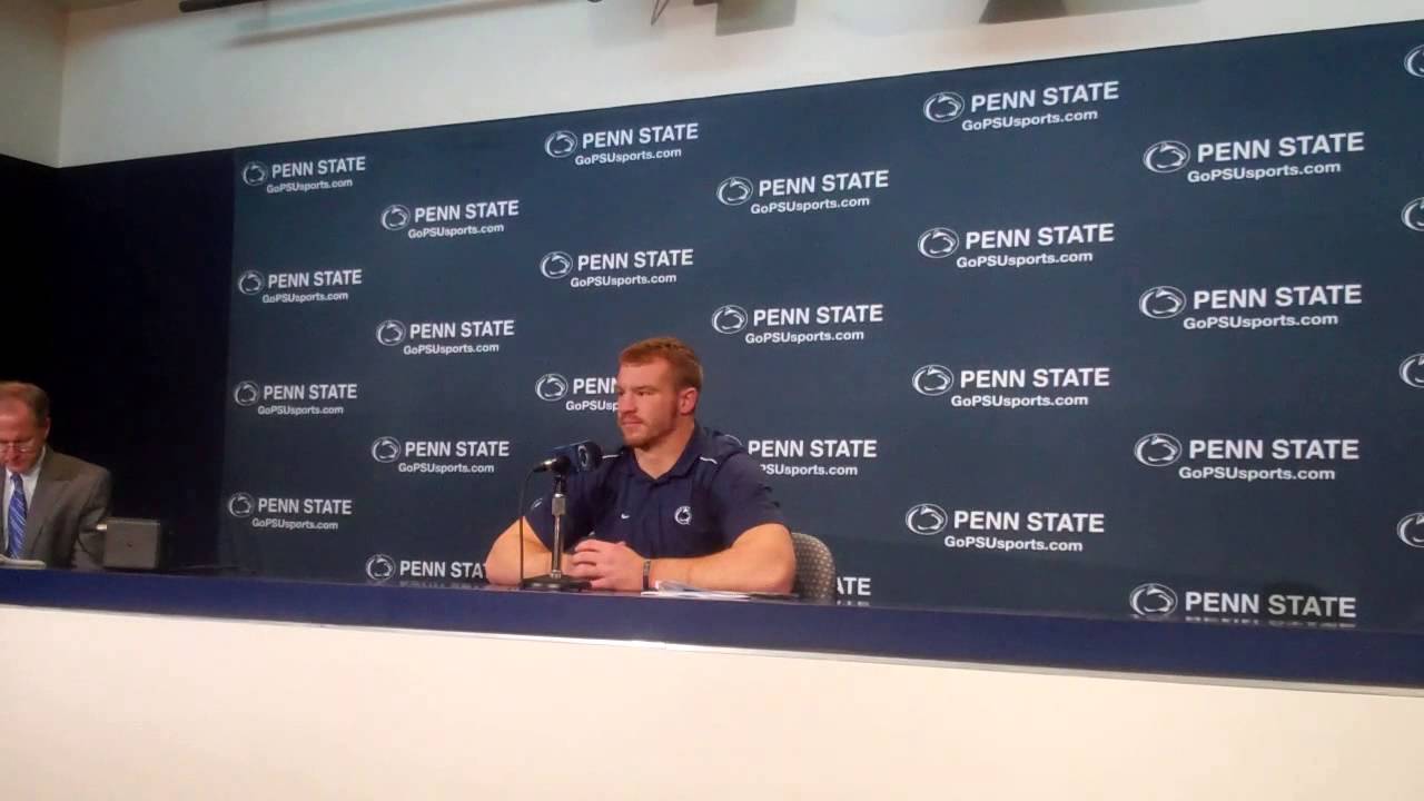 Zach Zwinak at Penn State football news conference - YouTube