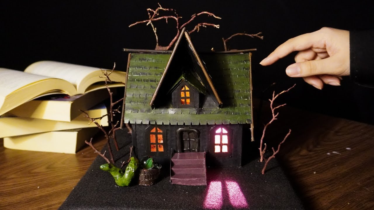 How to Make Miniature House Using Cardboard | Diy Witch House from ...