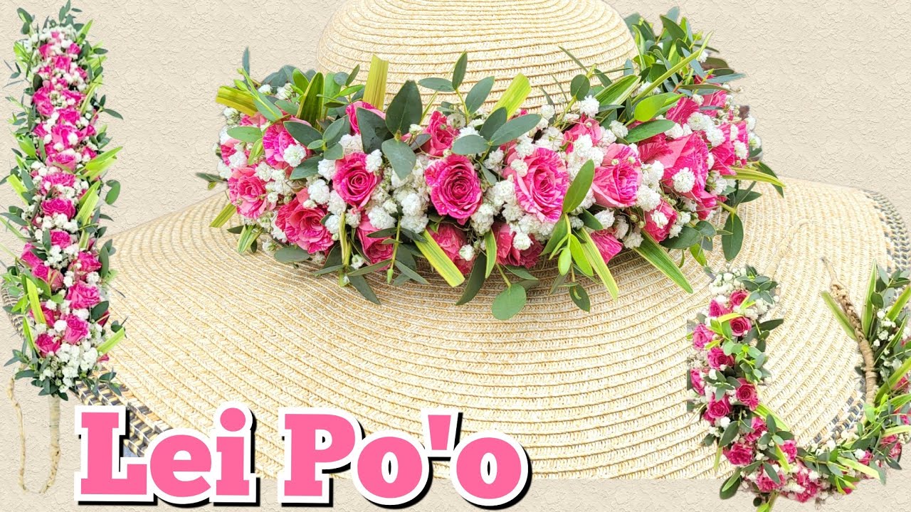 NEW: HOW TO MAKE LEI PO'O Wili Style | Head Lei aka flower crown # ...