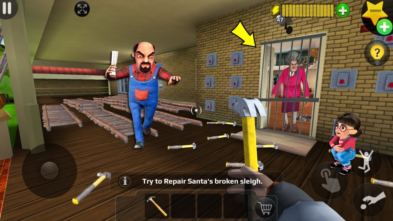 Spam Multi trap and ladders in Chapter Update Teacher Scary 3D Android ...