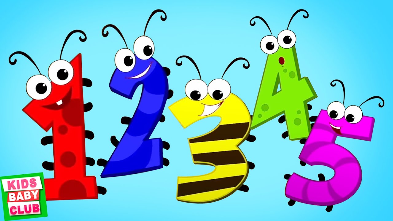 Five Little Numbers, Counting Song, Preschool Learning Video For Kids ...