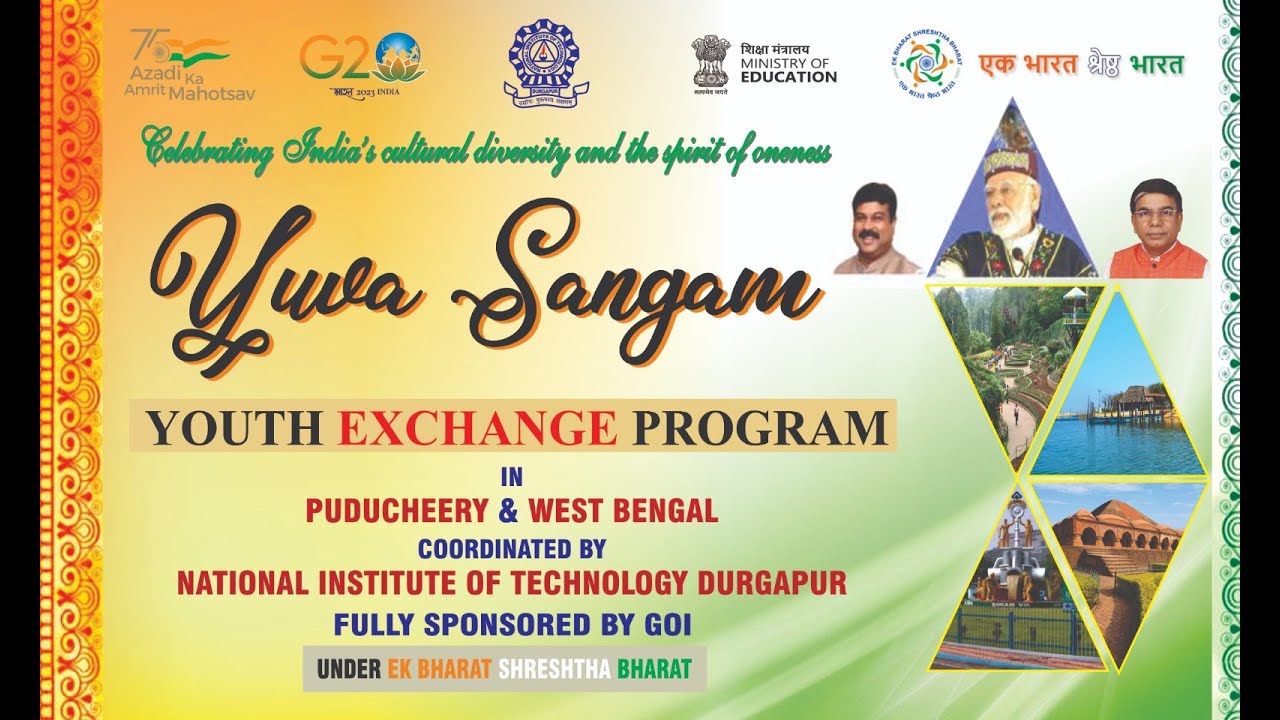 Inauguration ceremony of Yuva Sangam (Ek Bharat Shreshtha Bharat) by Dr. Subhash Sarkar Ji - YouTube