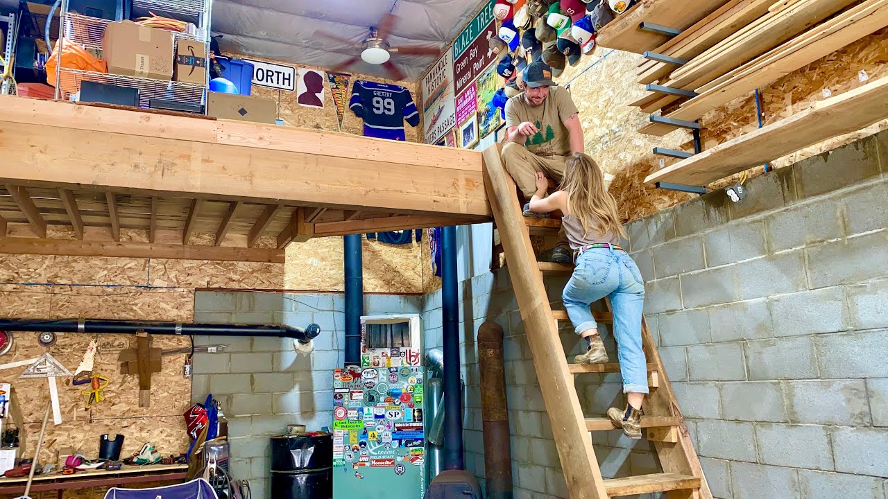 Will This Even Hold? Finishing the Loft and Building Stairs - YouTube