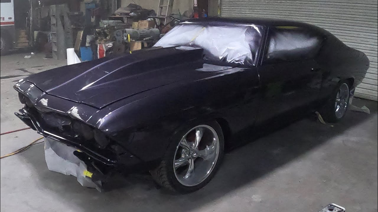 69 Chevelle. Should I black vinyl wrap the chrome or leave it?? - YouTube