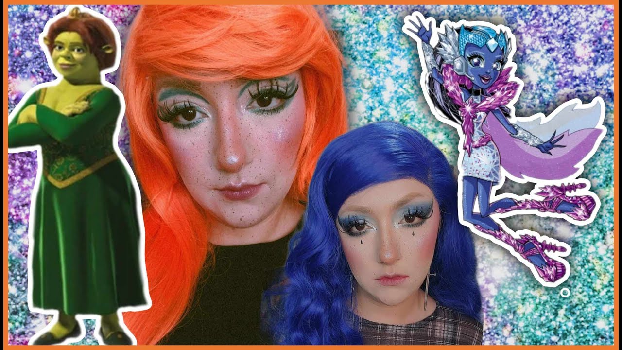 Maquiagem inspirada na Fiona de Shrek e ASTRANOVA de Monster High - YouTube