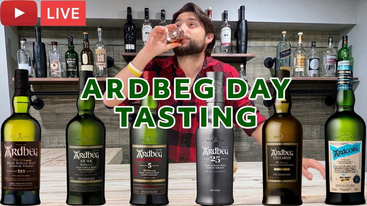 ARDBEG DAY 2023 Blind Tasting 6 Ardbegs & Surprise Whiskies, Q&A! - YouTube
