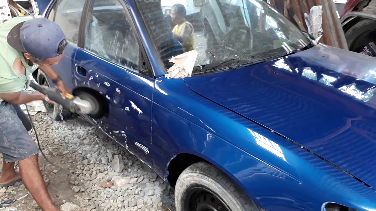 Final buffing, toyota corolla washover paint. - YouTube