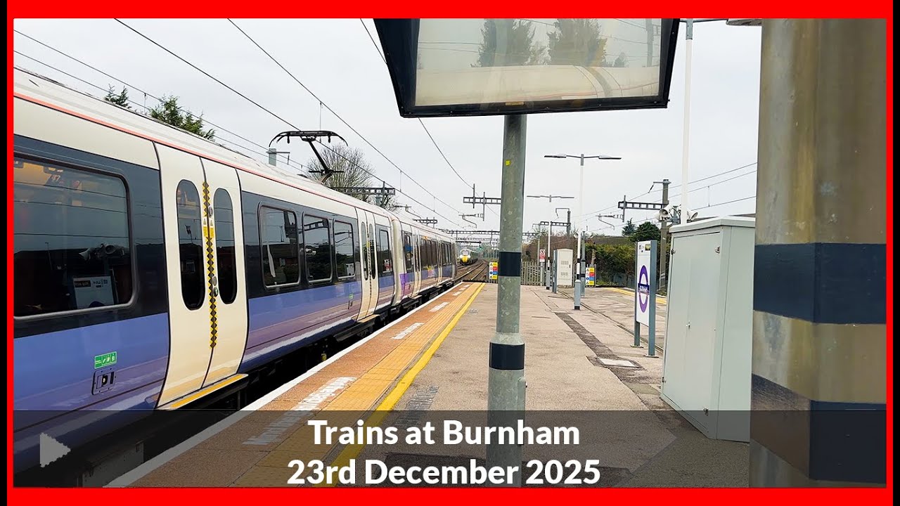 Trains at Burnham Station in 4K | GWR and Elizabeth Line Morning Action ...