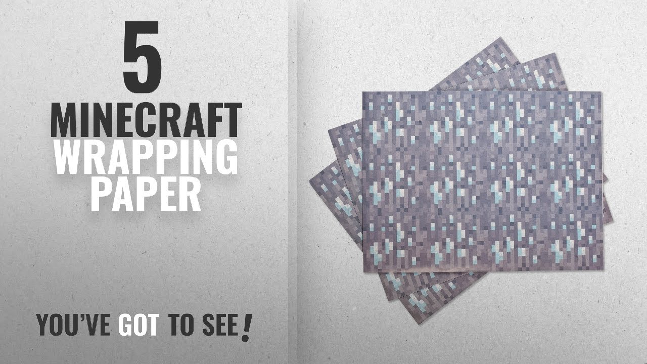 Top 10 Minecraft Wrapping Paper [2018]: JINX Minecraft Diamond Wrapping ...