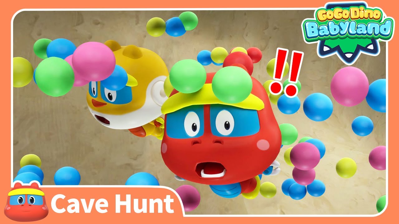 🔶 Learn Shape w/ GoGo Dino Babyland | 20 Cave Treasure Hunt | Education ...