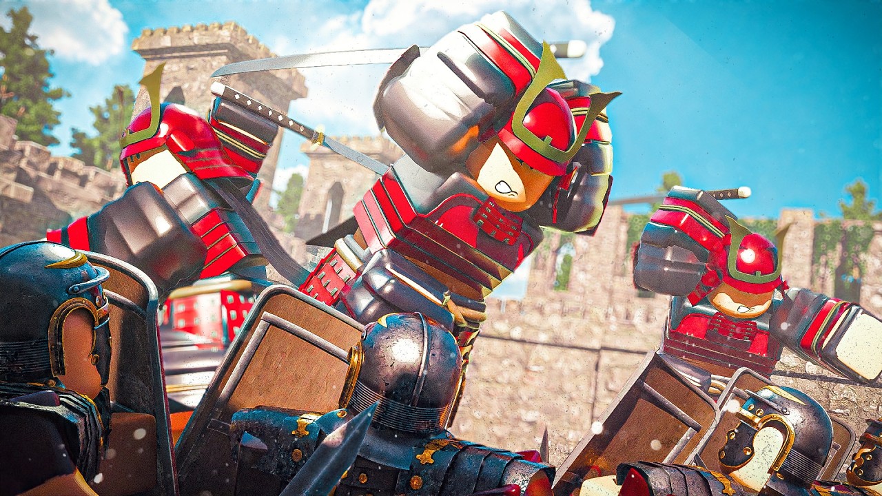 100 Samurai RAID a Roblox Roman Empire game... - YouTube