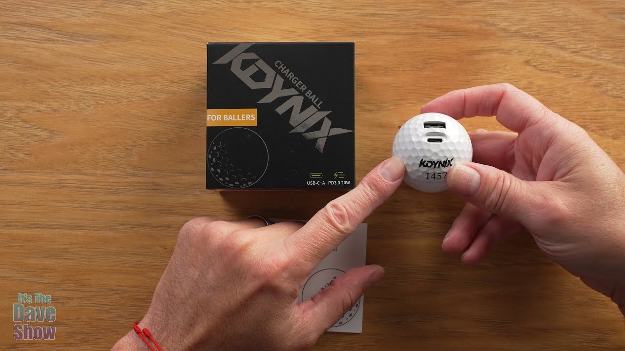 Creative golf ball type C wall Charger, 20w great gift - YouTube