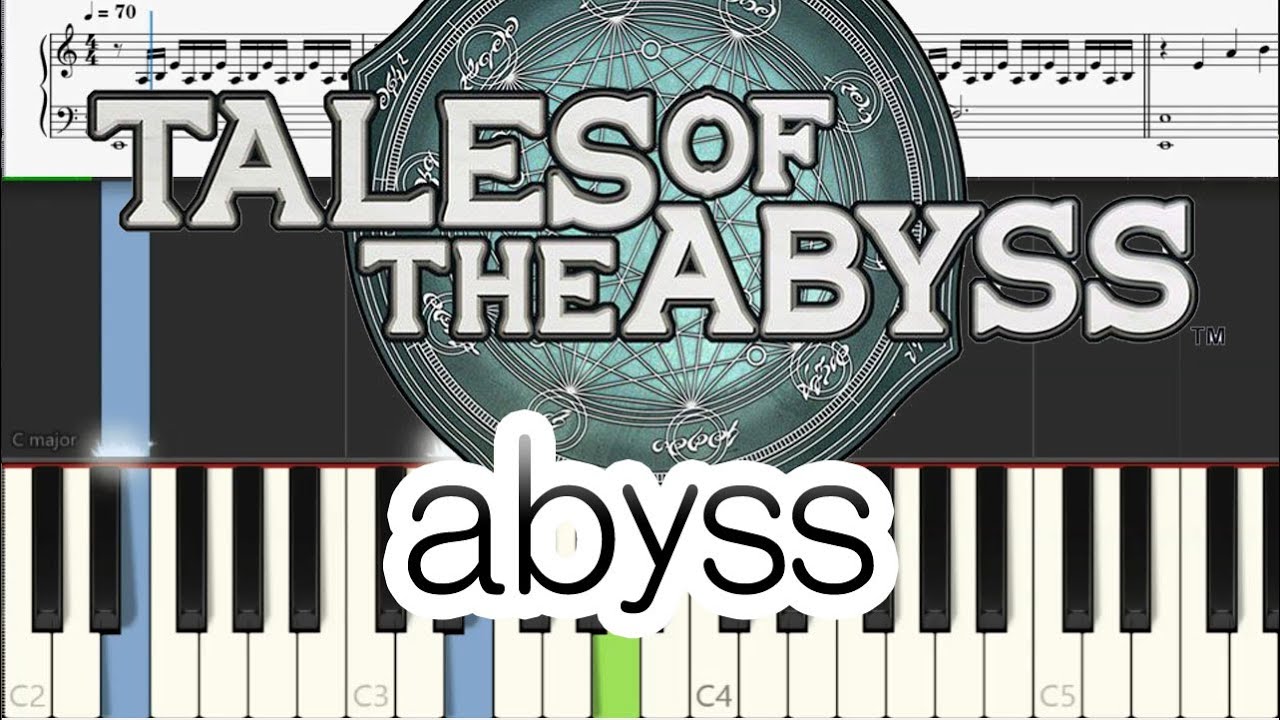 【Piano】abyss - TALES OF THE ABYSS テイルズオブジアビス 楽譜 初級 [Piano Tutorial ...