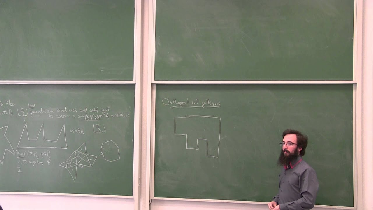 Tamas Mezei (CEU) - Art gallery theorems, November 4, 2015 - YouTube