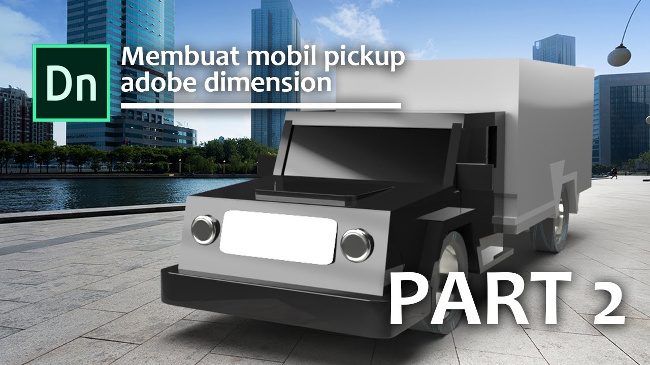 Design mobil pick up part 2 adobe dimension | Make a pick car design ...