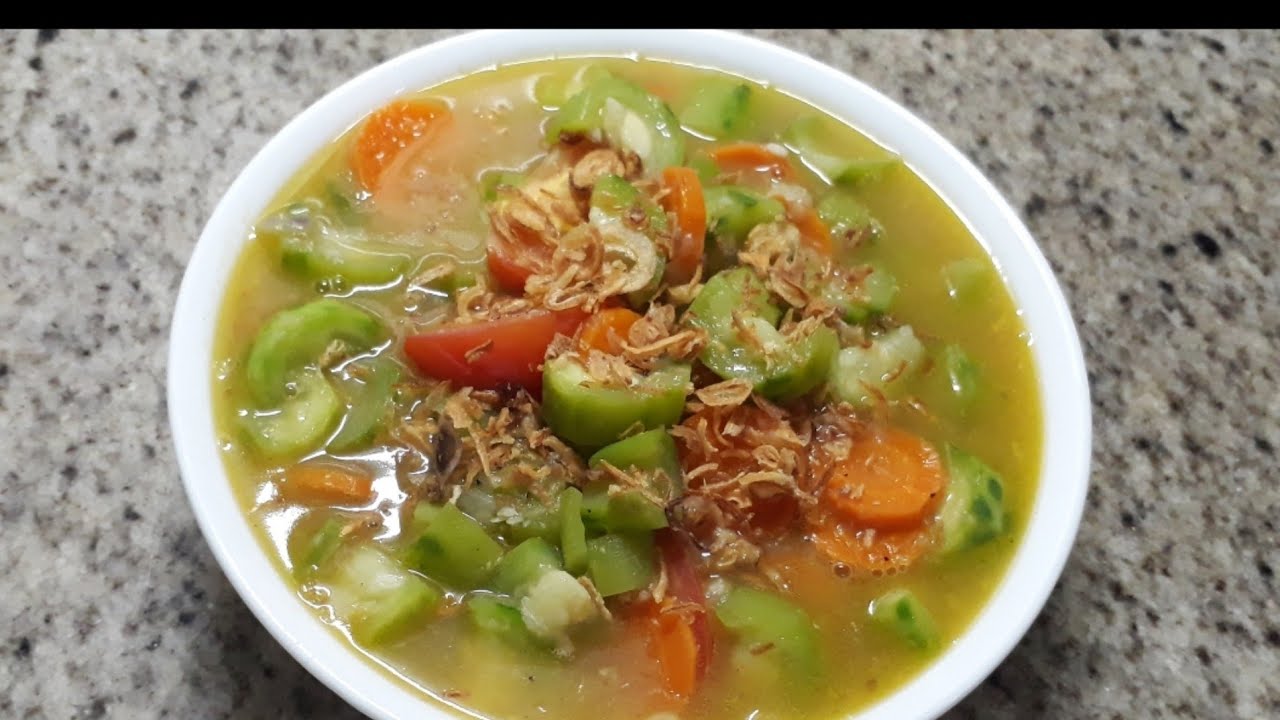 VEGETABLS -LUFFA SOUP RECIPE /CARA MEMBUAT SOP LUFFA,OYONG SEGAR👍👌 ...