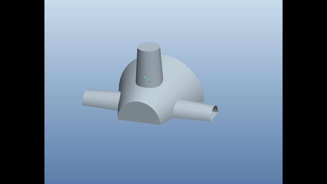 Pro e Basic surfacing (merge and fill tool) with blend tutorial - YouTube