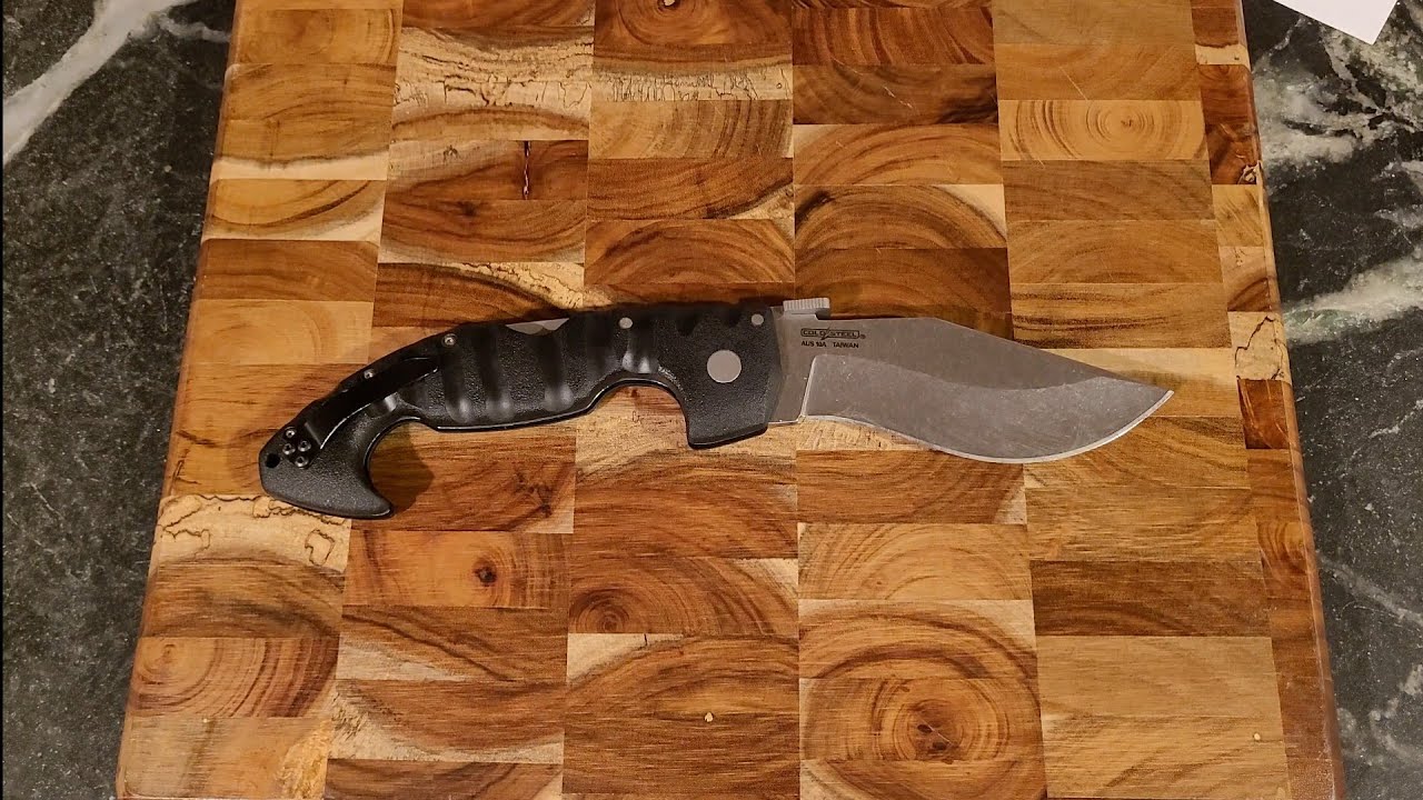 Cold Steel Spartan review: it's a pocket machete! - YouTube
