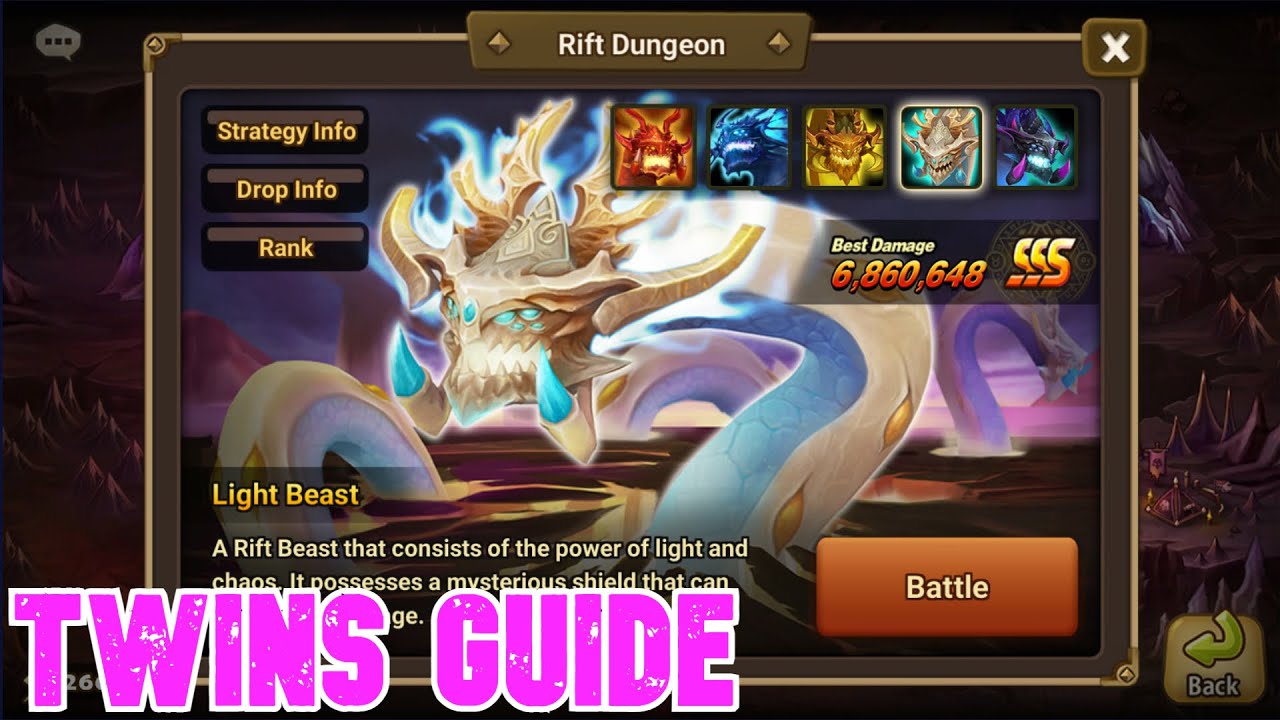 Light Rift Beast With Twins! Summoners War - YouTube