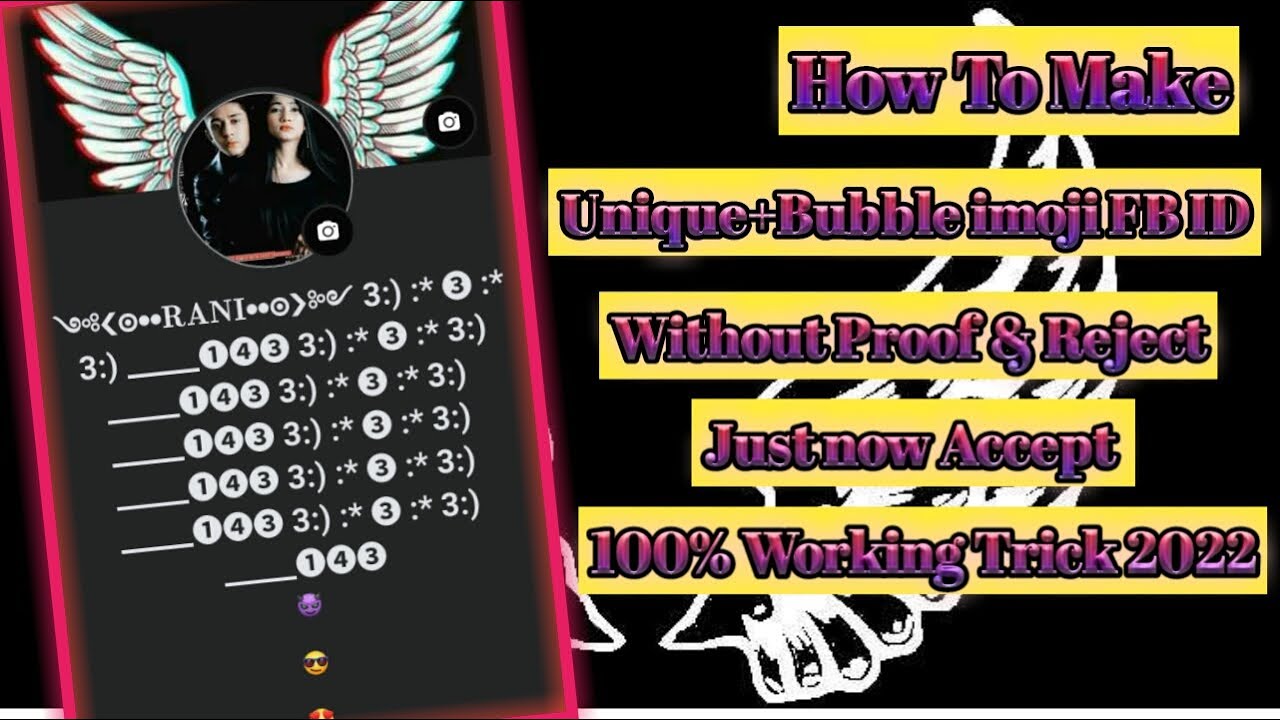 How To Make Unique Name Facebook Account 2022 || Unique Invalid Name ...