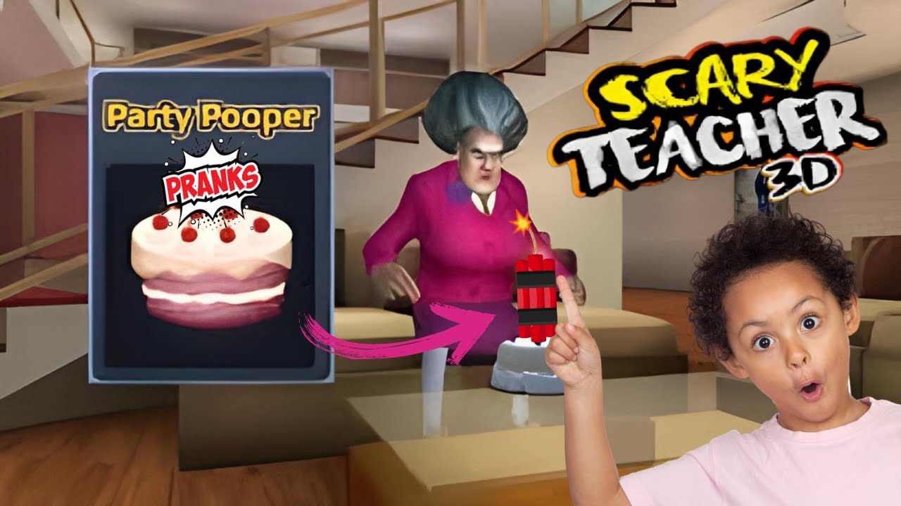 Miss T's Birthday Party Nightmare! [Scary Teacher 3D - Party Pooper ...