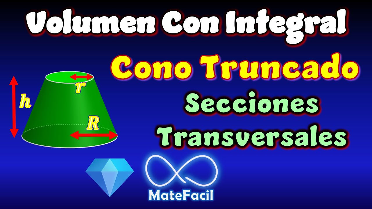 💎 Volumen de Cono Truncado USANDO INTEGRALES - YouTube