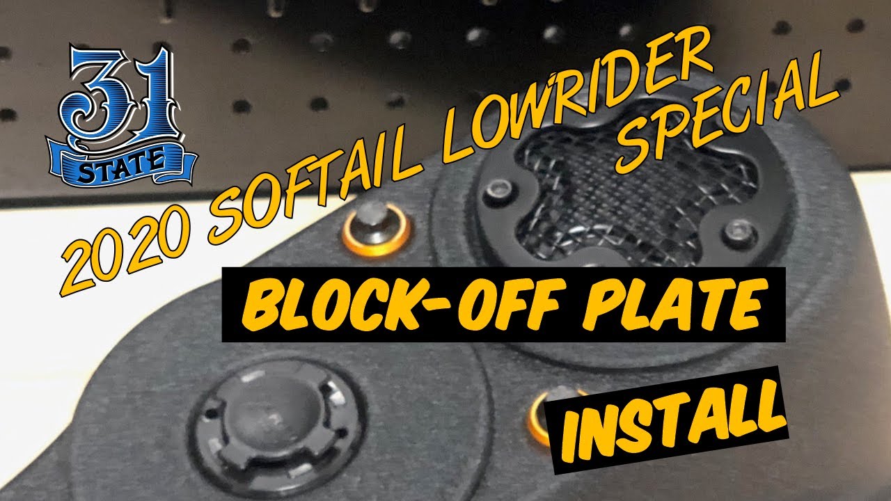 H-D 2020-Later Softail Lowrider Special FXLRS Block-Off Plate ...