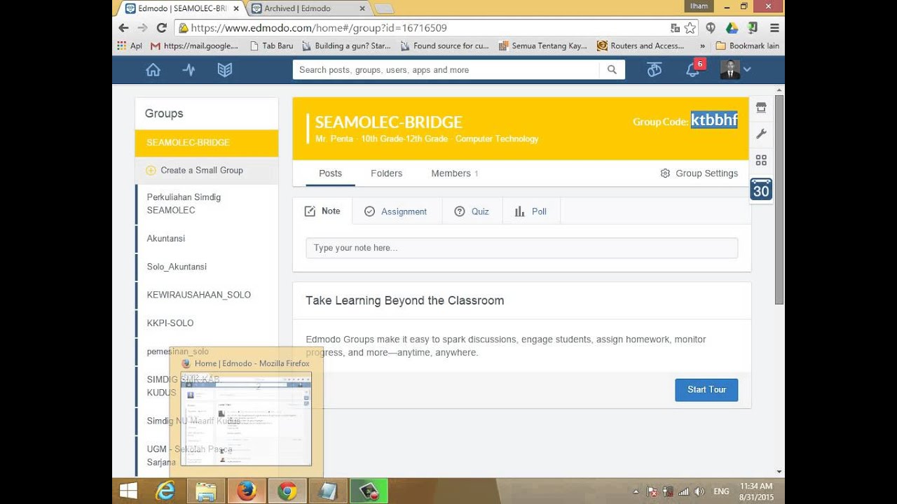 edmodo join the group - YouTube