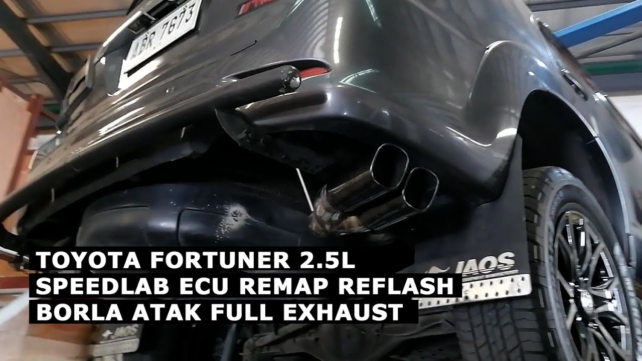 Toyota Fortuner 2.5L | SpeedLab ECU Remap Reflash Tuning | Borla Atak ...