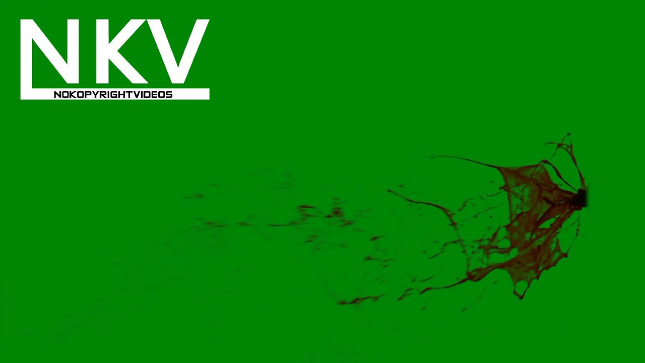 Blood Splatters Greenscreen Blood Overlay Background Chroma Key- Horror ...