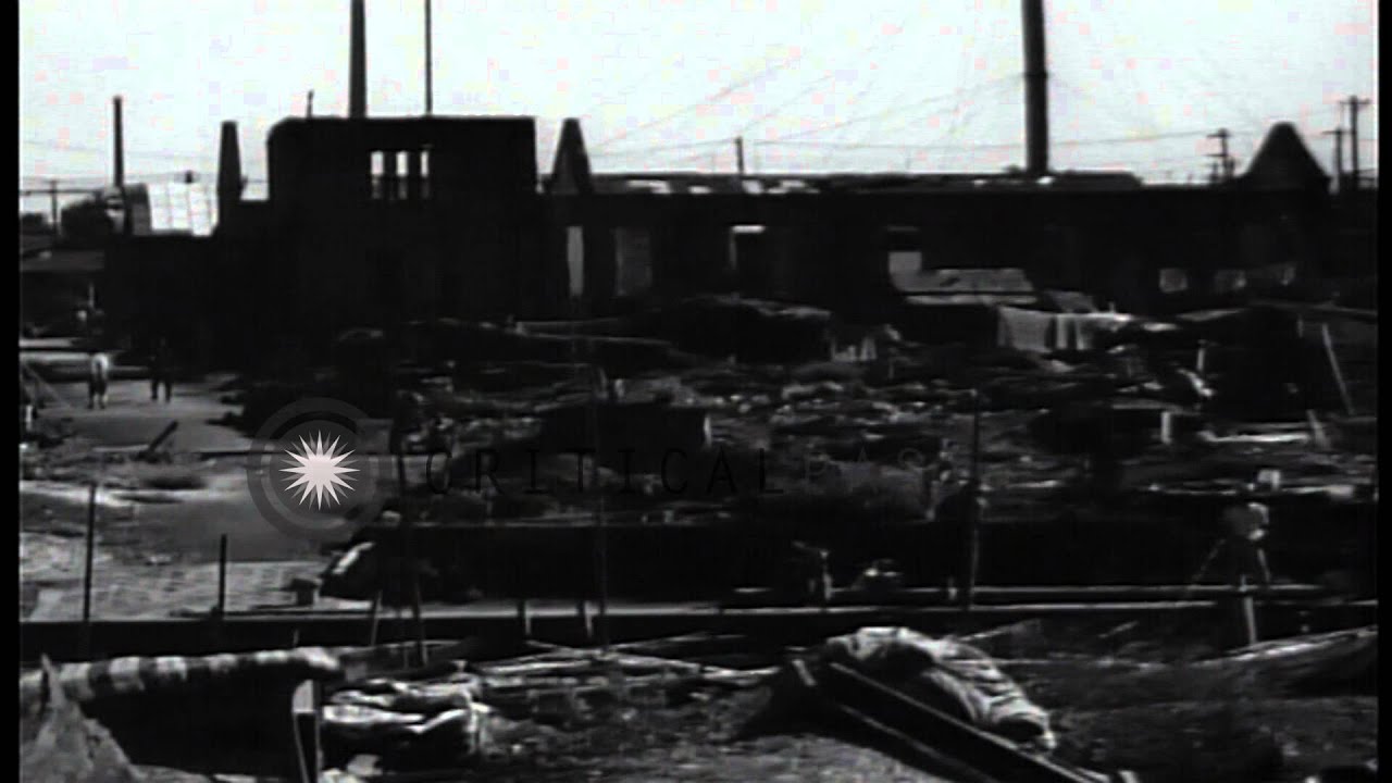 Bomb Damage in Tokyo City HD Stock Footage - YouTube