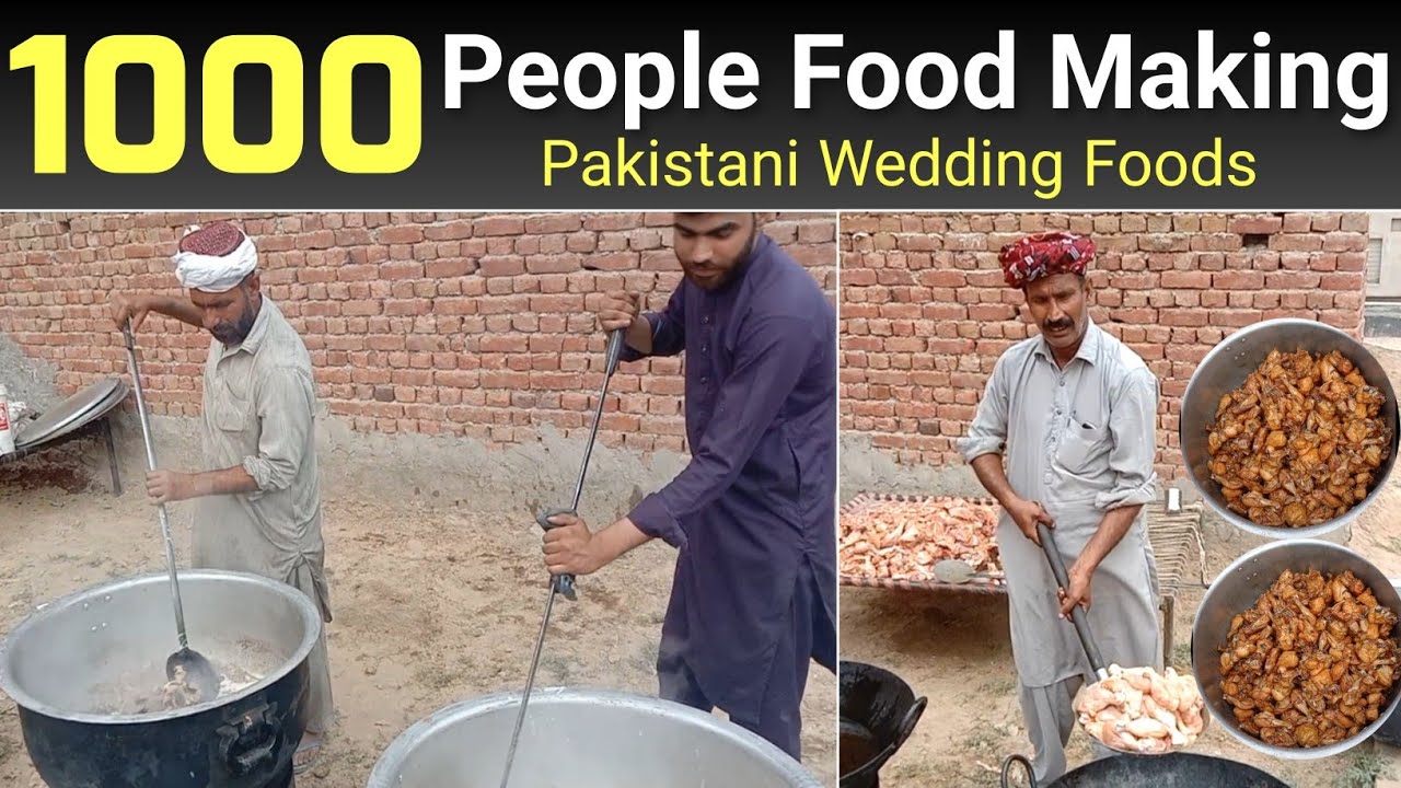 Pakistani Wedding Food - Preparation For 1000 People - Chicken Roast ...