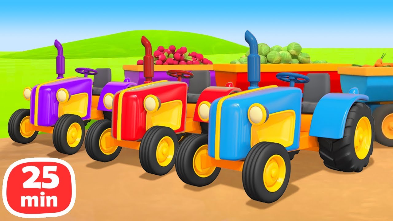 The farm vehicles and cars need help! Helper cars save the day in a new ...