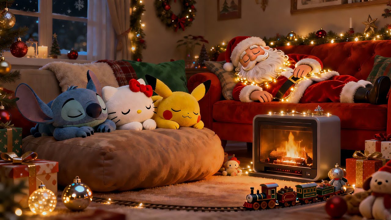 Cozy Christmas Sleep Music 🎄 Soft Holiday Sounds to Fall Asleep Fast ...