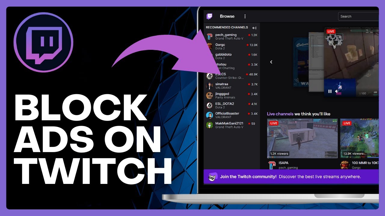How To Block Ads On TWITCH (Works Every Time) - YouTube