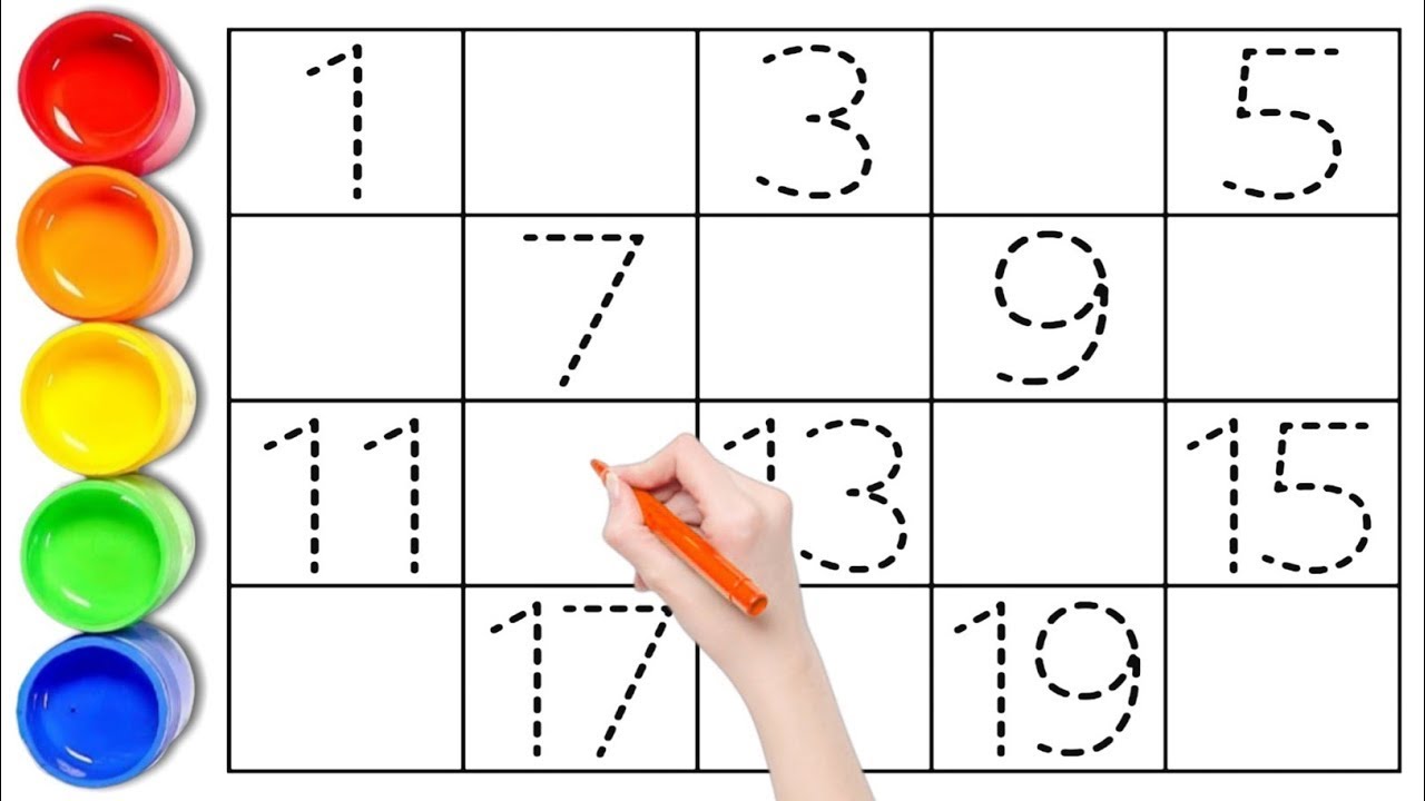 Counting table of 6,123 learning for kids | 1-15 |123 counting for kids ...